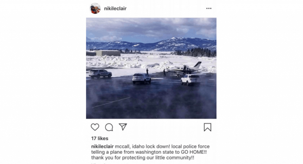McCall police forced an aircraft to return to its point of origin ...