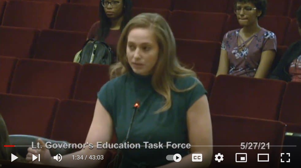 IFF Education Policy Director Anna Miller testifies at education ...